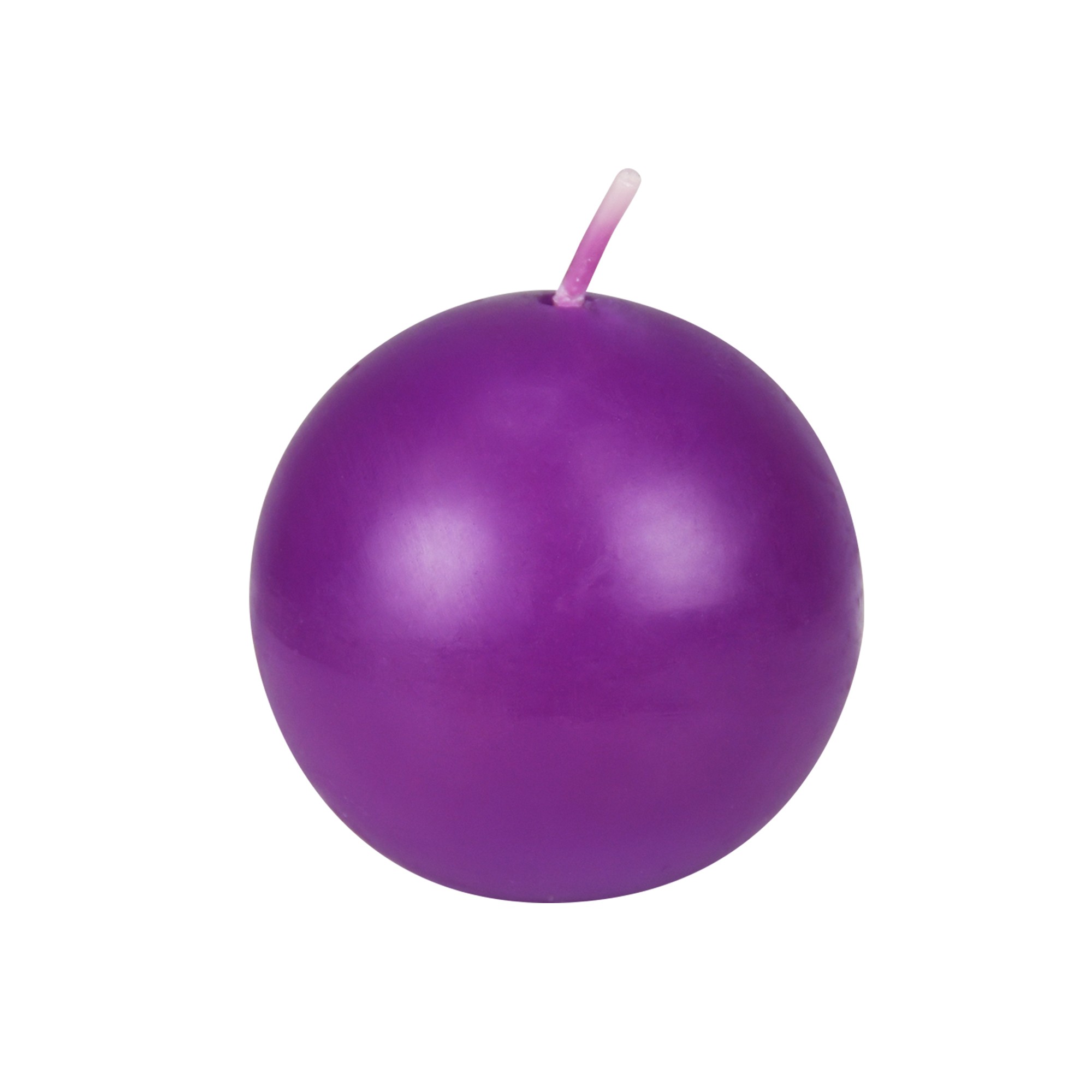 3 Inch Purple Ball Candles (6pc/Box) | Bazaar Home
