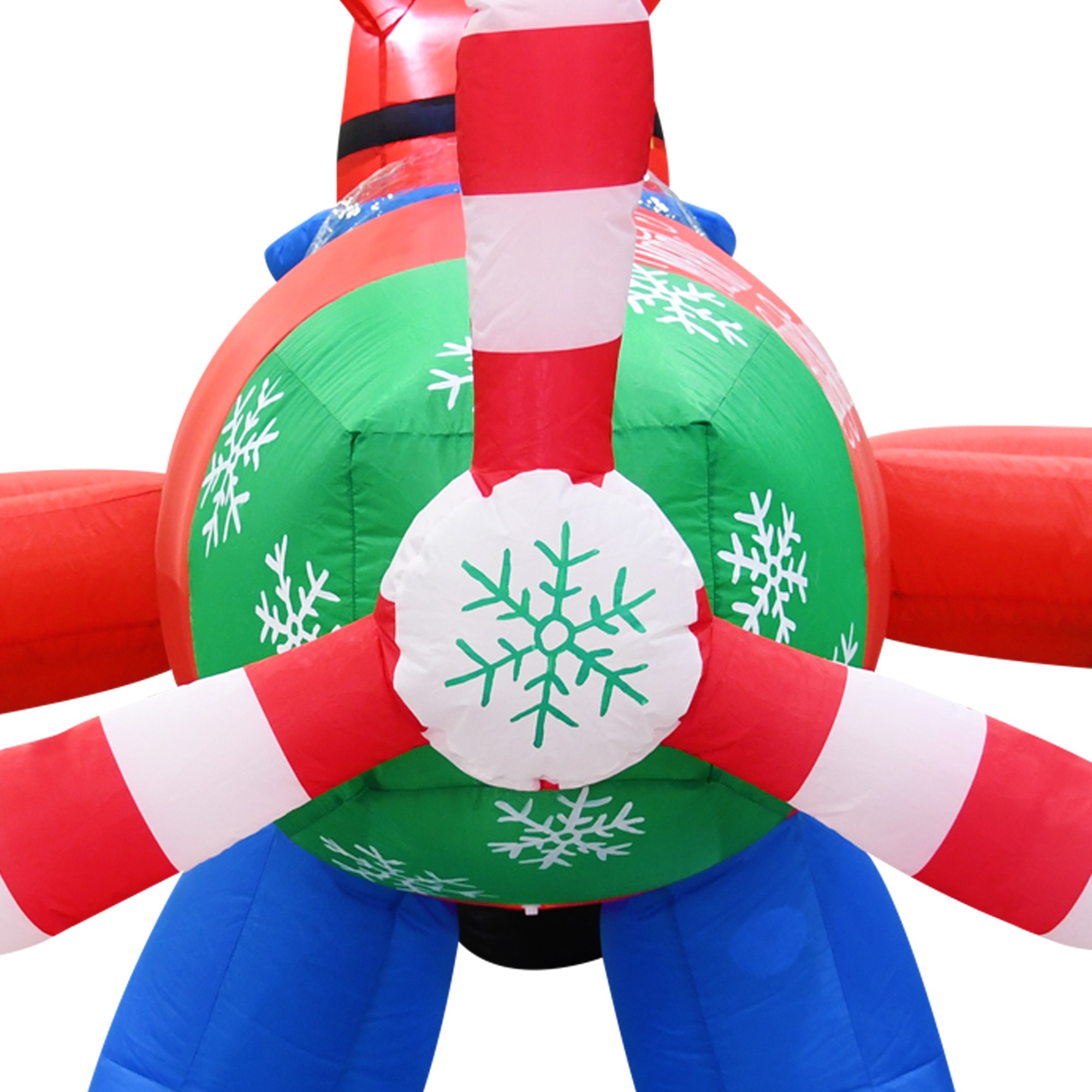 8FT Long Inflatable Santa Flies A Plane | Bazaar Home