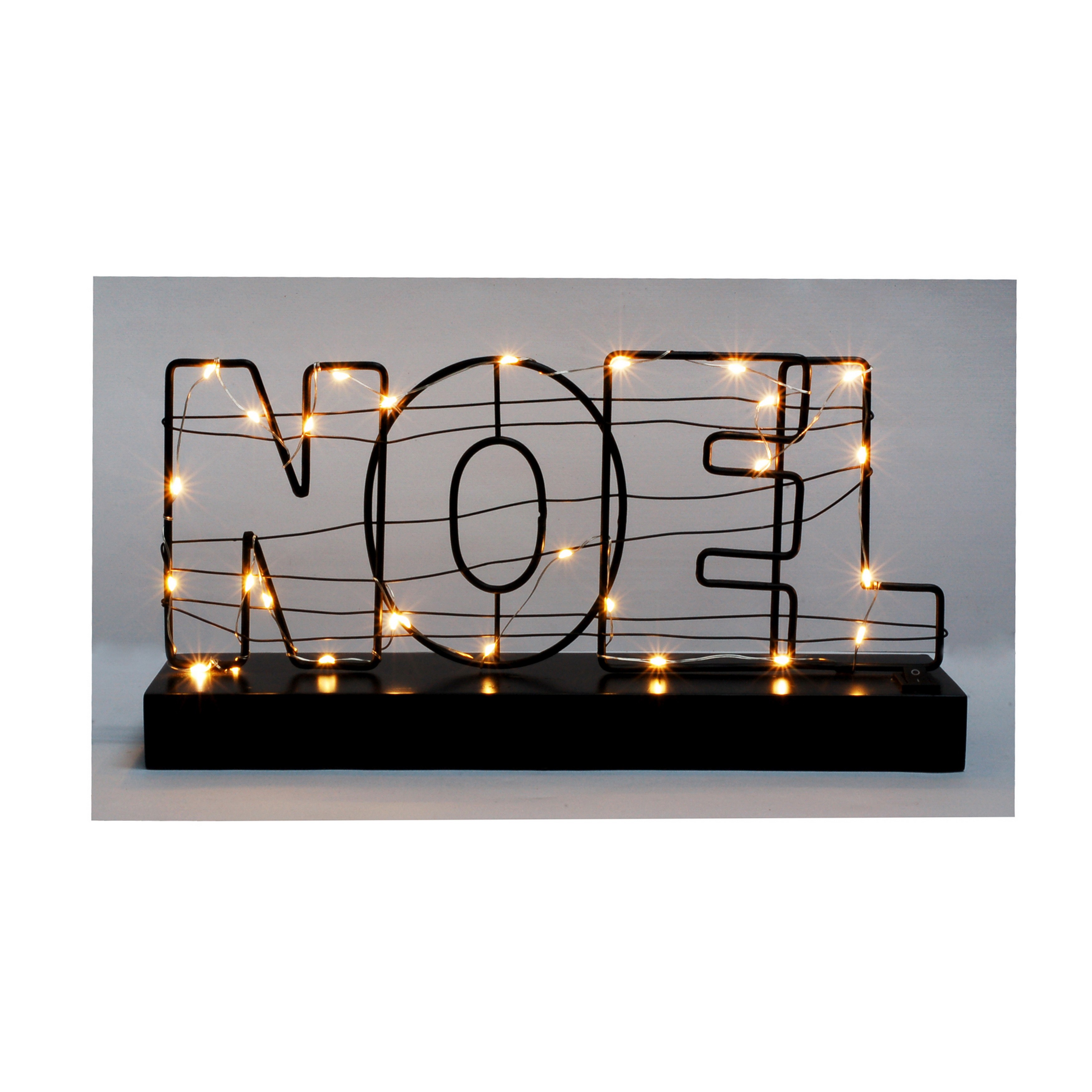NOEL WITH BASE AND LED LIGHTS | Bazaar Home